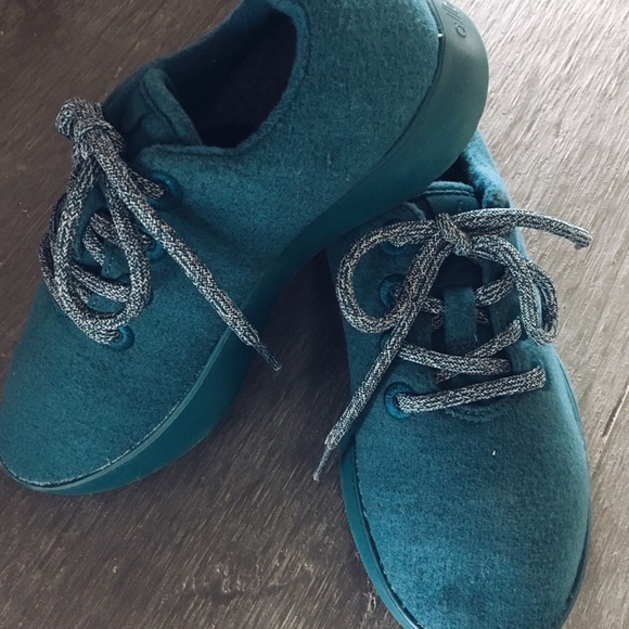 allbirds | Shoes | Allbirds Teal Aqua Marine Wool Running Tennis Shoe ...